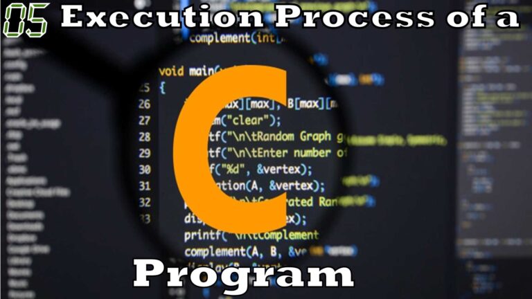 Execution Process of a C Program | the Bored Engineer